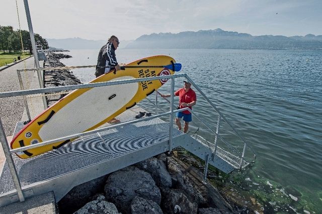 Enfin un escalier à Pully-Plage pour accéder au lac | 24 heures