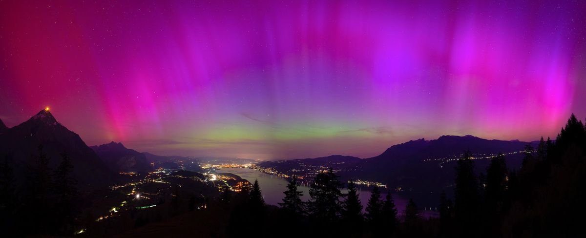 Polarlichter im Kanton Bern: Sonnensturm sorgt für Naturspektakel | Berner Zeitung