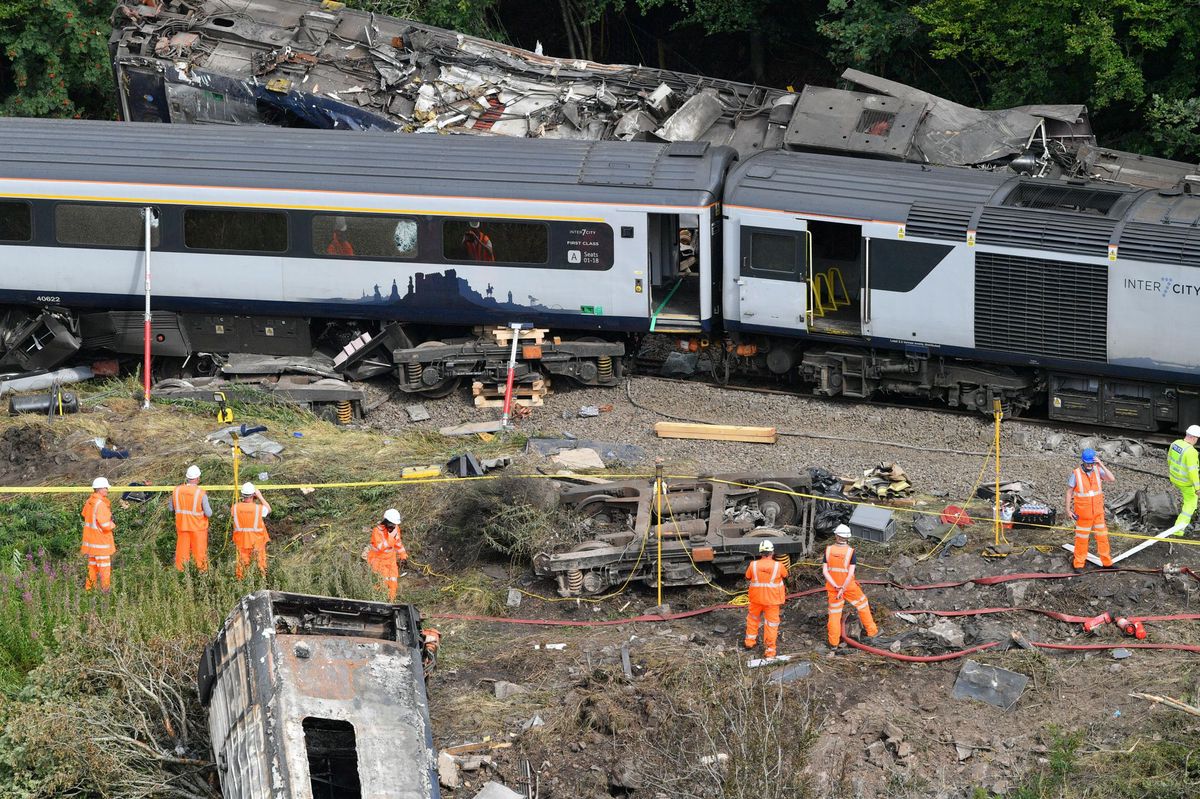 Écosse – Un glissement de terrain a causé le déraillement du train | 24 ...
