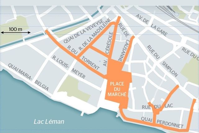 Dix rues du centre-ville de Vevey vont passer en zone 30 | 24 heures