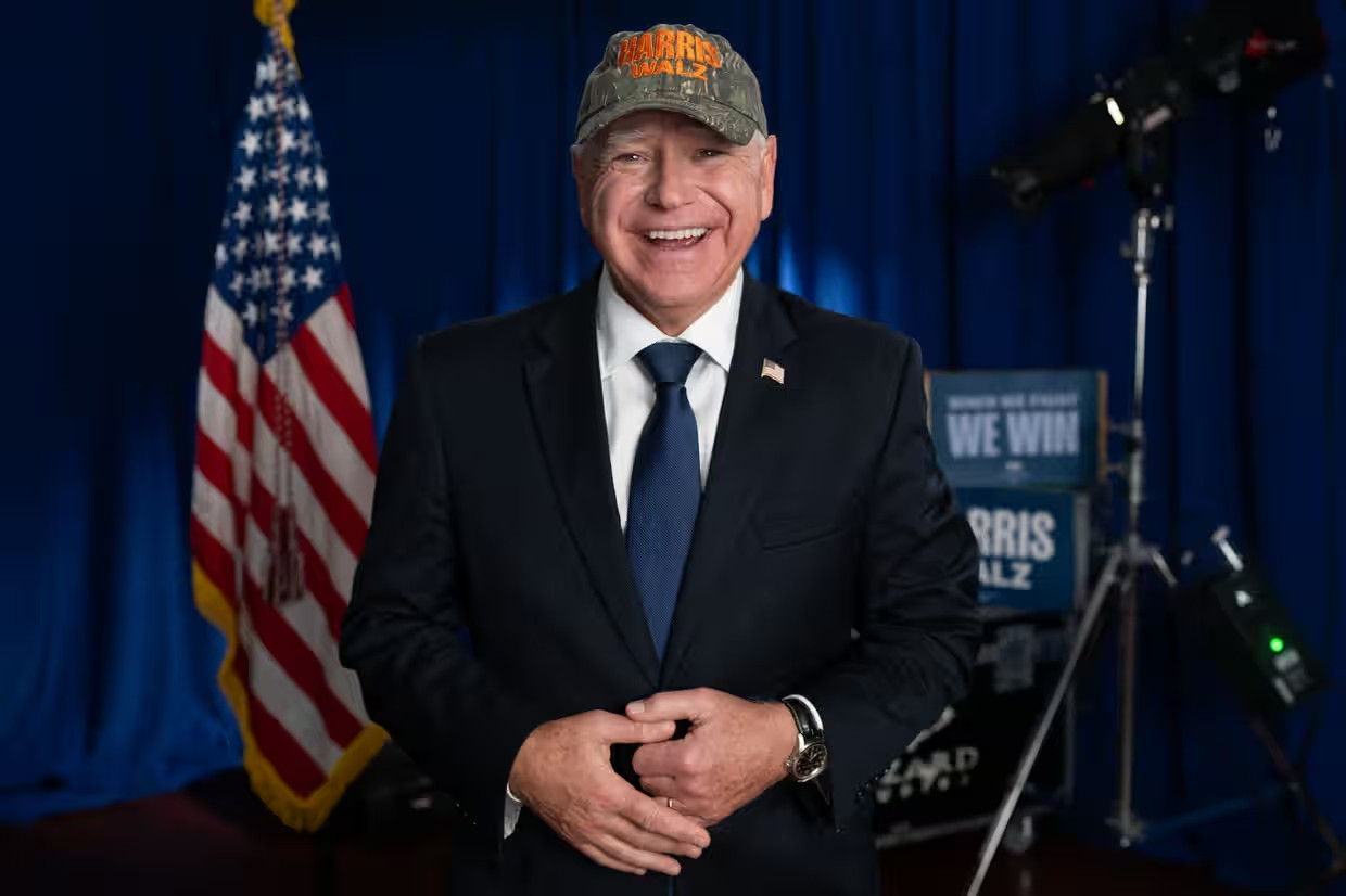 Kamala Harris und Tim Walz: Mit Camo Hat landen sie einen Hit | Basler ...