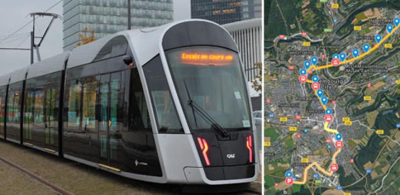 Parcours du tram – Voici le tracé du nouveau tram de Luxembourg - L ...