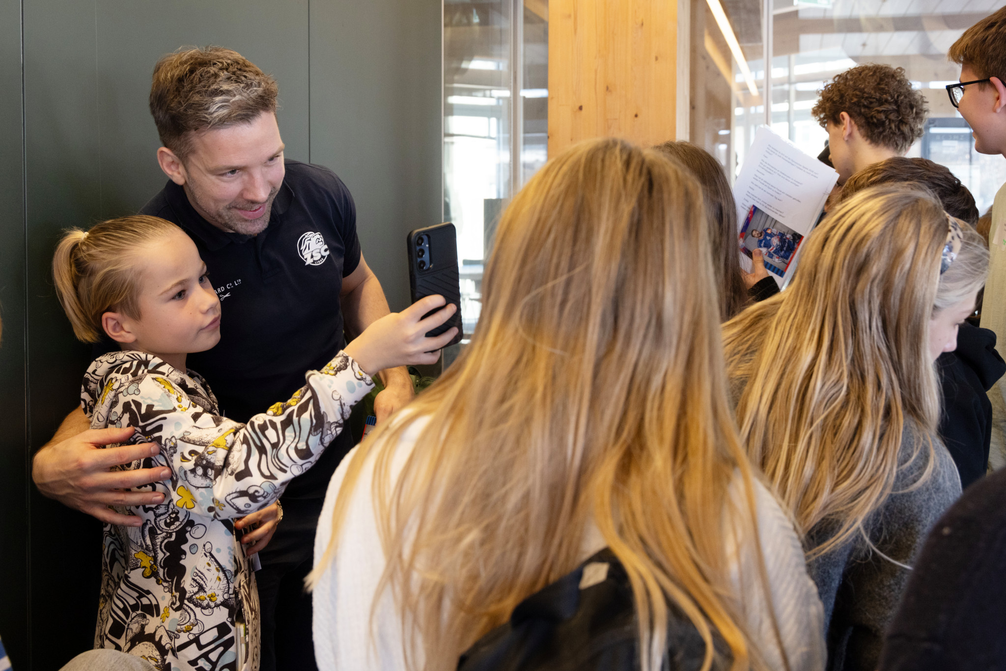 ZSC Lions: Patrick Geering am Zukunftstag von Tamedia