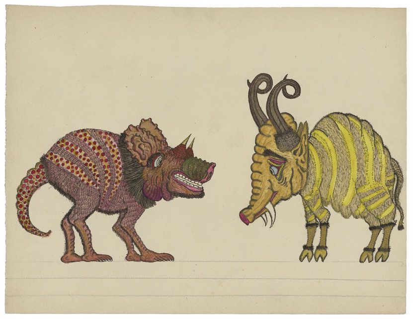 Exposition – L'Art brut expose le bestiaire imaginaire de Josep Baqué ...