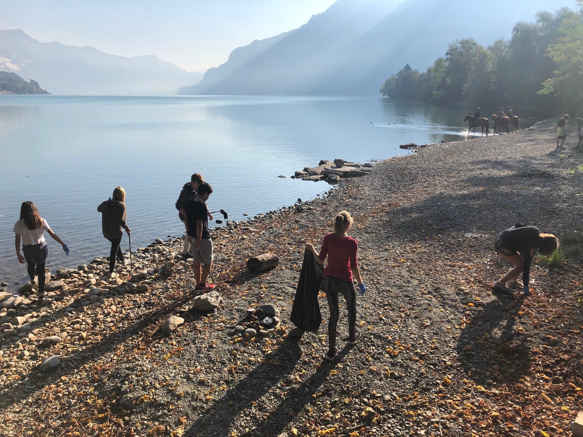Schüler räumen auf – Ringgenberg ist wieder etwas sauberer | Berner Zeitung