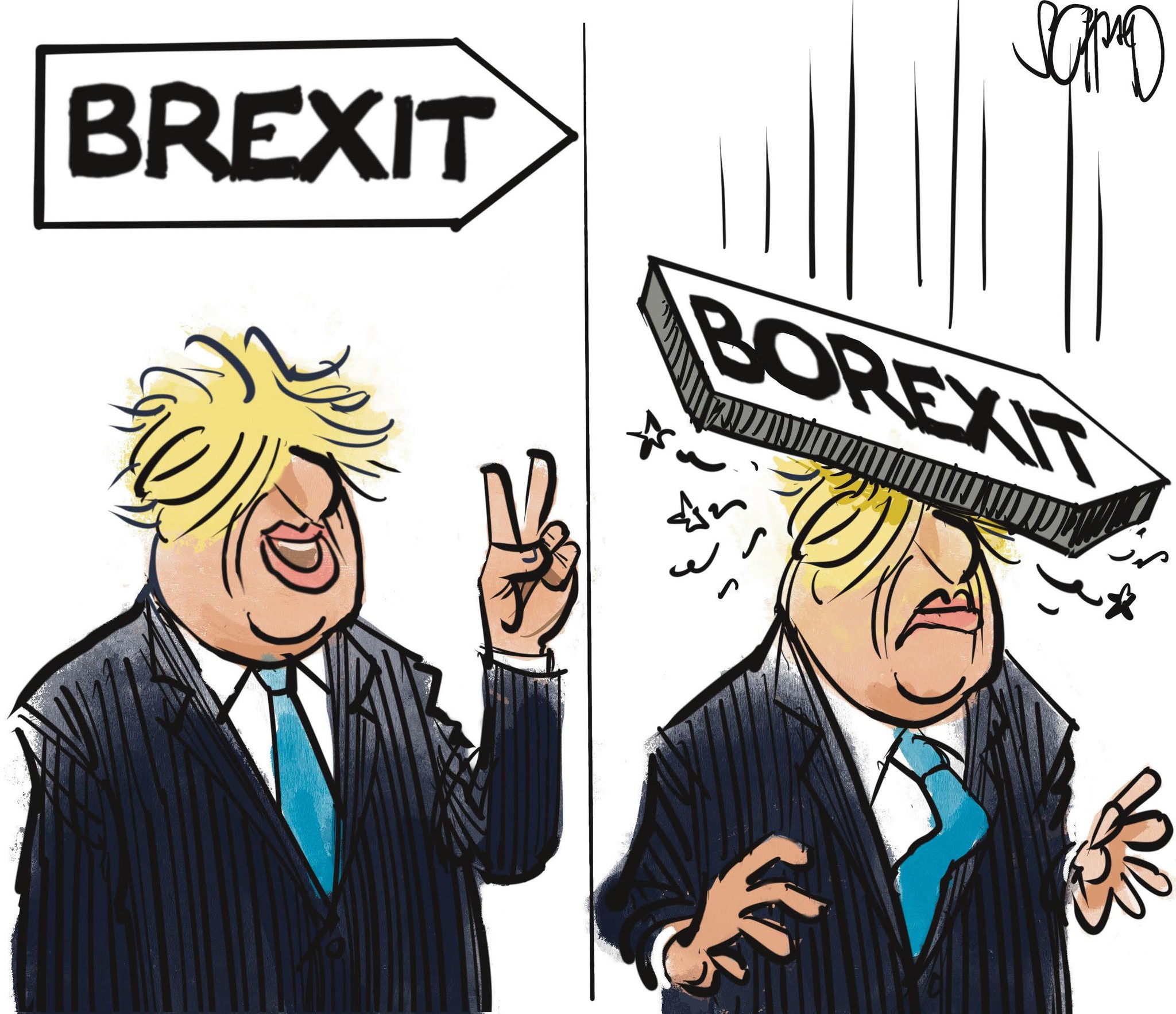 Zoom: Unsere besten Karikaturen mit Boris Johnson | Der Bund