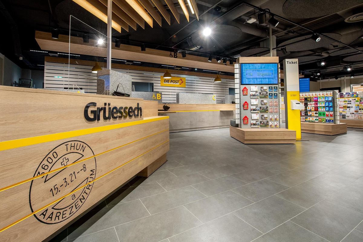 Die Post grüsst nun im Aarezentrum | Berner Zeitung