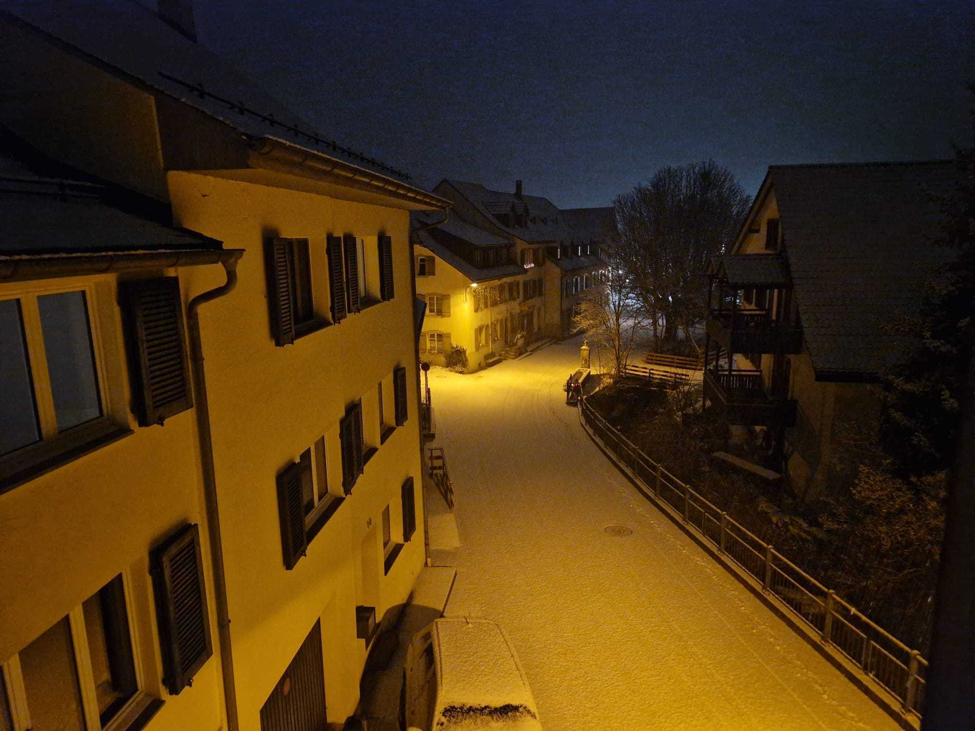 Erster Schnee in der Region Basel gefallen
