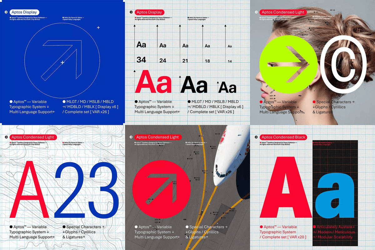 Einflussreiche Typografie: Die neue Microsoft-Office-Standardschrift ...