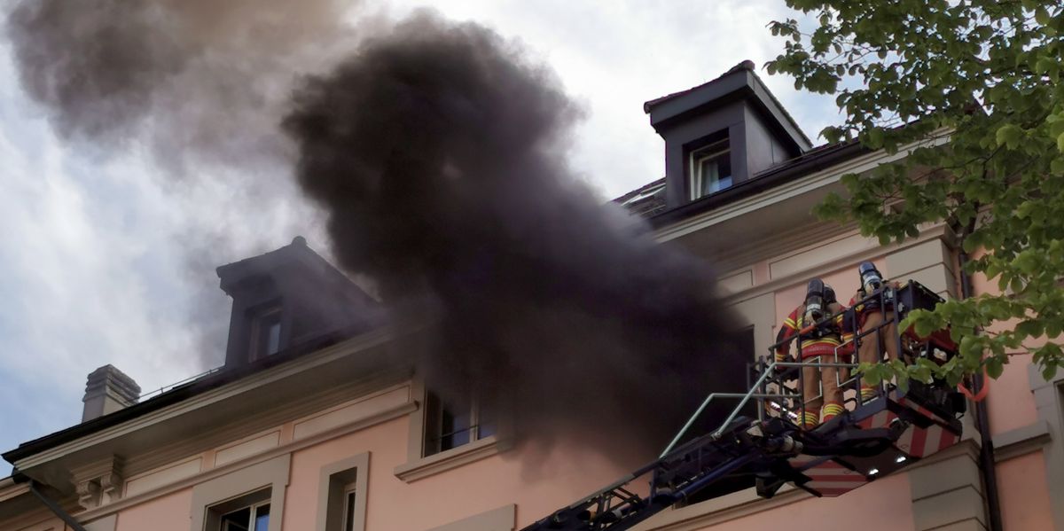 Brand in Bern: Feuerwehreinsatz am Nordweg in der Lorraine
