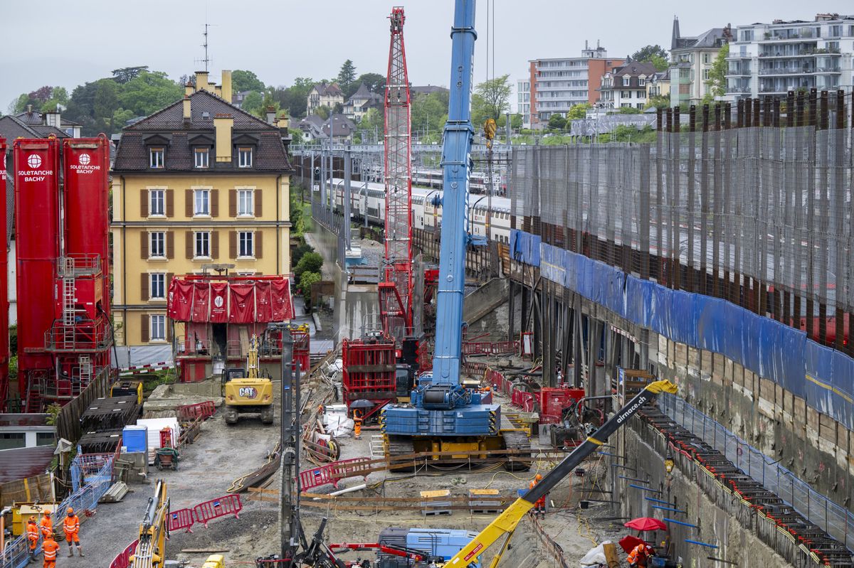 Lausanne: le chantier de la gare est déjà en retard sur son nouveau ...