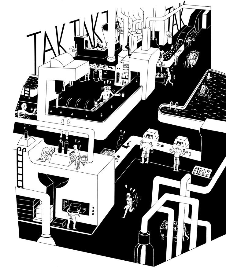 Roman graphique: Cadences infernales en usine | 24 heures