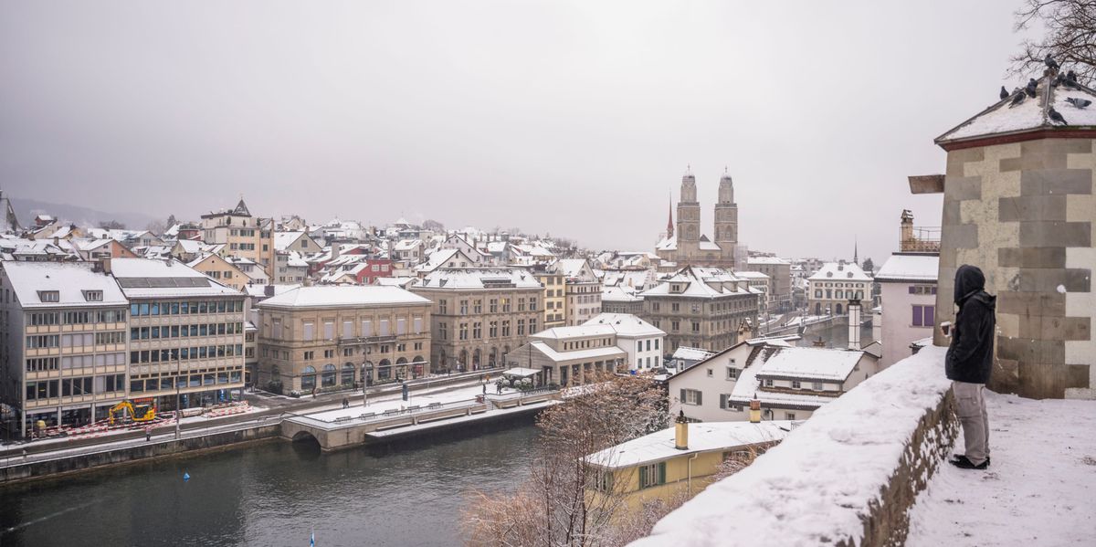 Zürich: Schnee verwandelt Innenstadt in Winterlandschaft