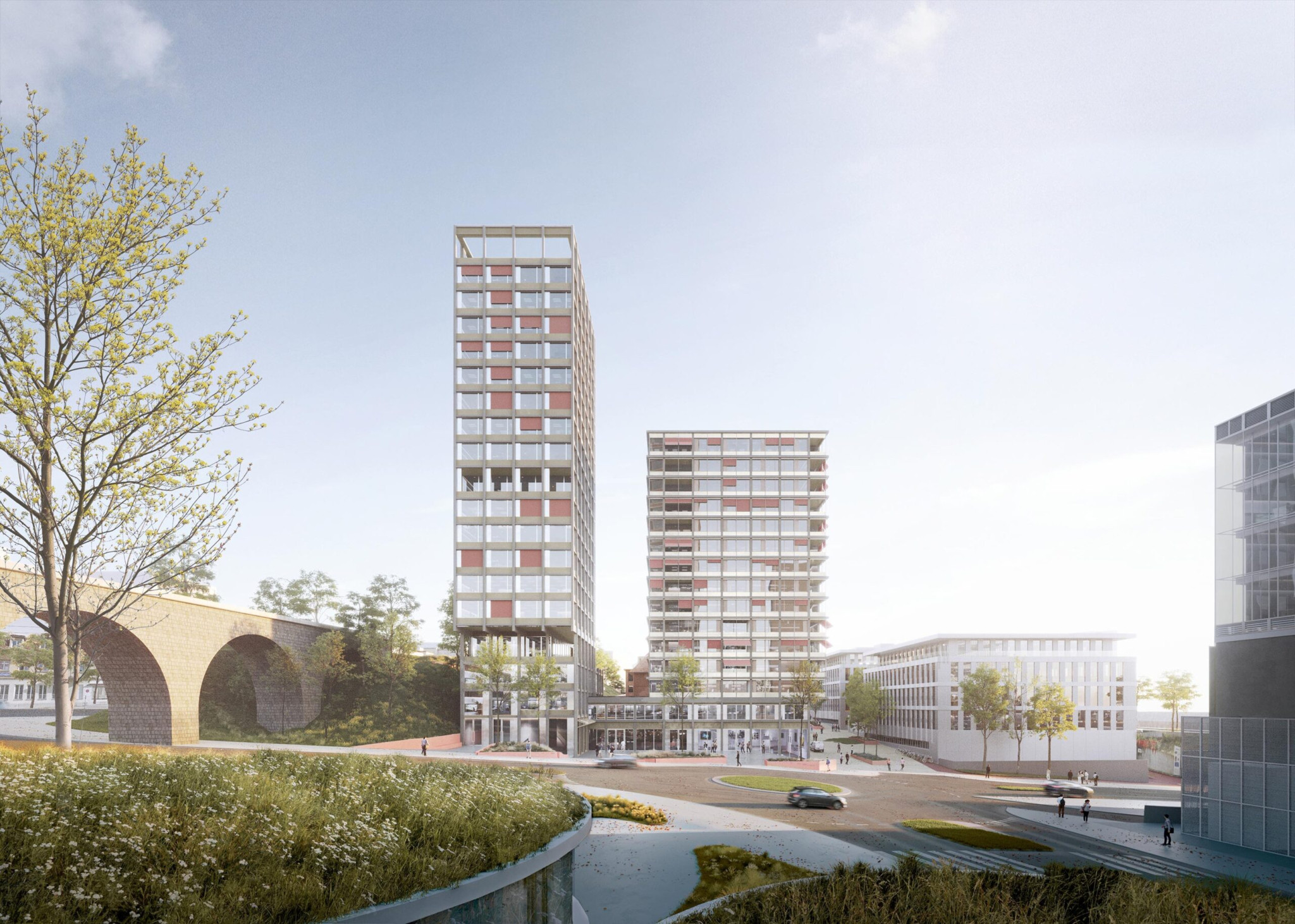 Malley: Lausanne prévoit deux nouvelles tours de 15 et 19 étages