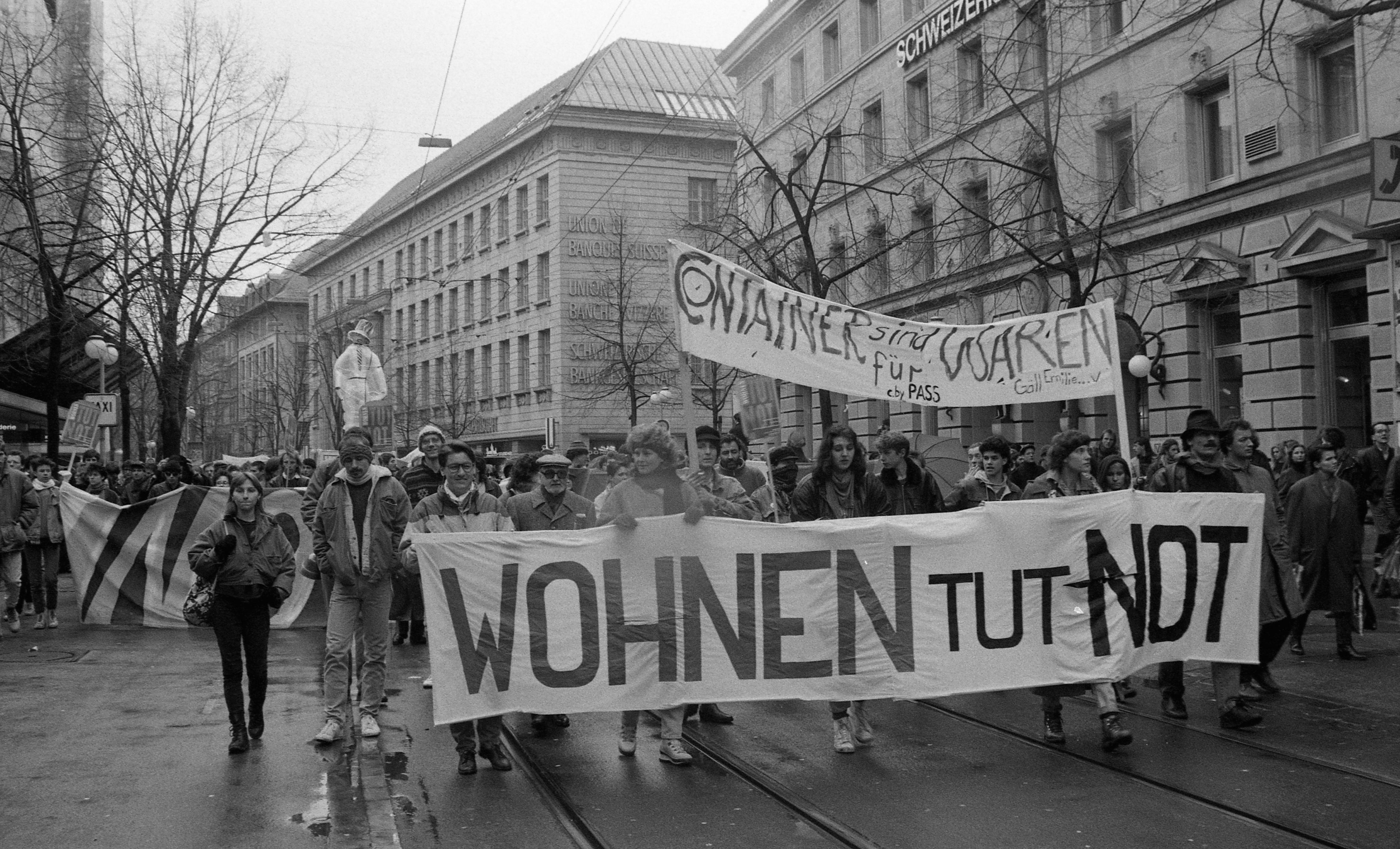 Wohnungsnot in Zürich: Demonstrationen für Wohnraum gab es schon vor ...