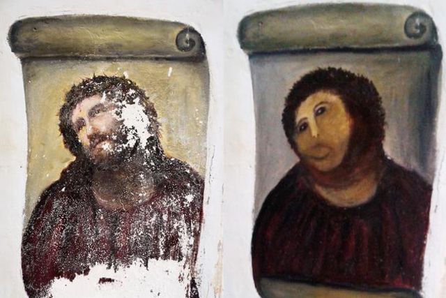 Christ espagnol massacré: La pire restauratrice d'art veut être payée ...