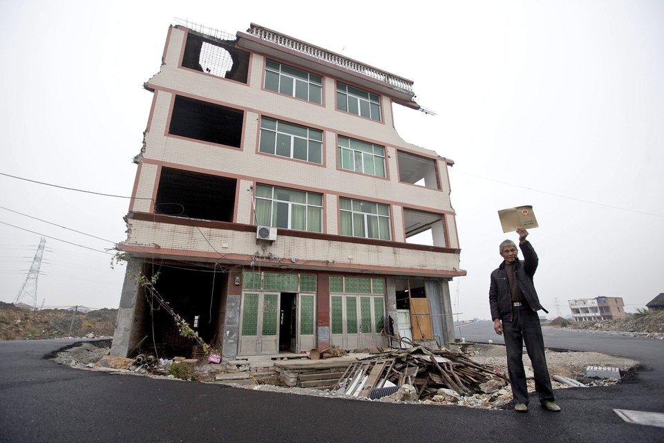 China: Symbol des Widerstands abgerissen