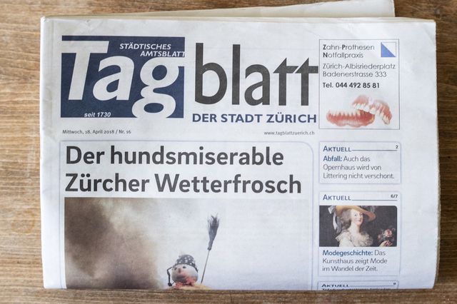 Übernahme des «Tagblatts» beschäftigt Zürcher Parlament | Tages-Anzeiger