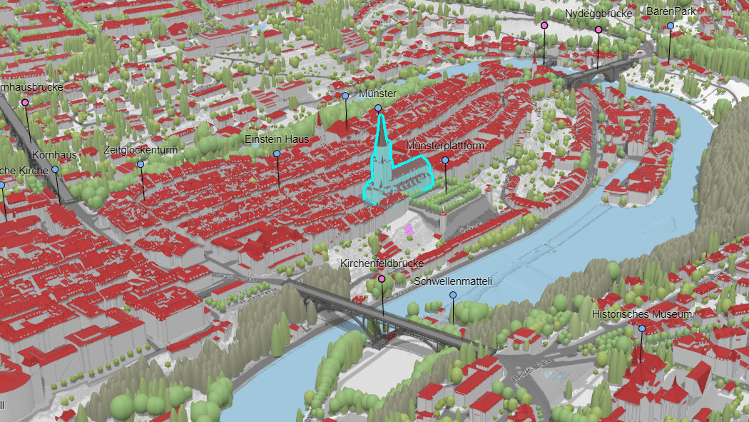 Bern, Digitaler Stadtplan: Stadt macht ihre Geodaten online zugänglich ...