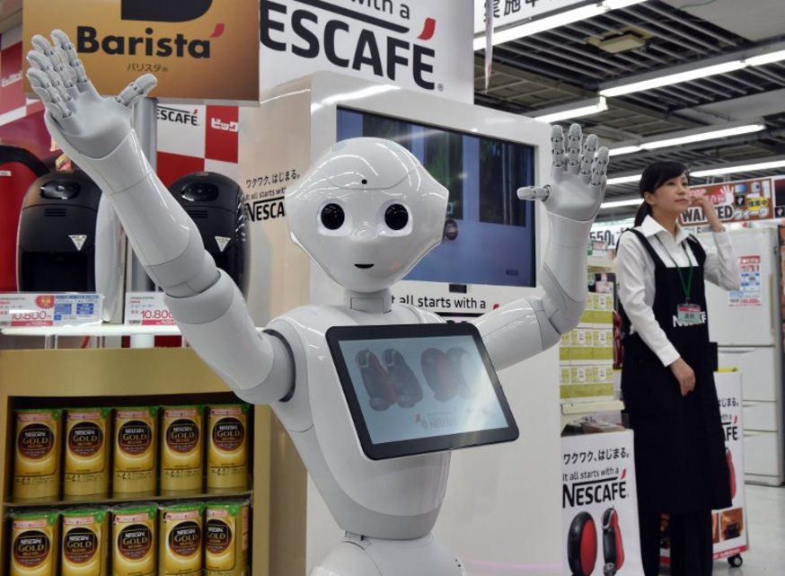Pepper, le robot qui vend des machines Nescafé | Tribune de Genève