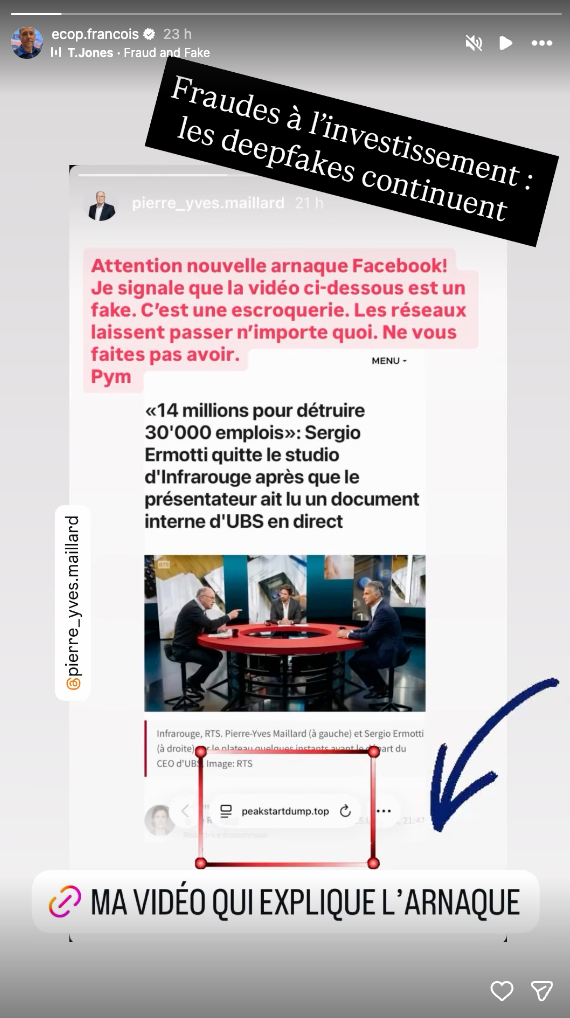 Deepfake: Pierre-Yves Maillard à nouveau victime d’une arnaque
