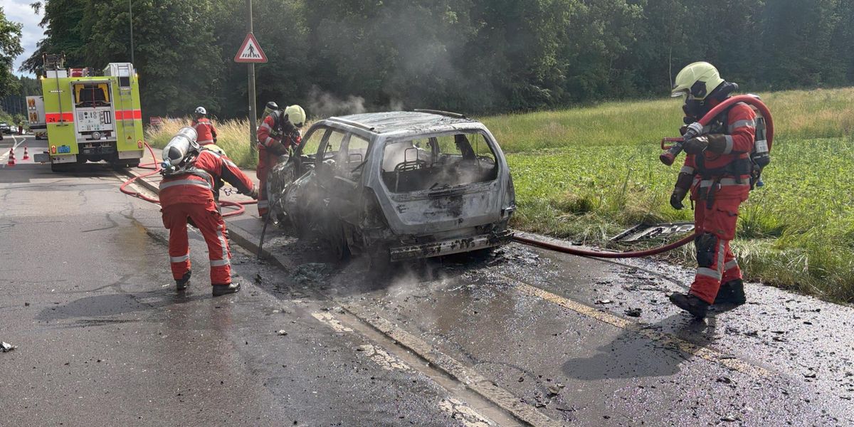 Winterthur: 58-Jähriger bei Fahrzeugbrand schwer verletzt