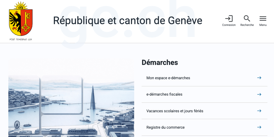 Genève: le Canton lance un nouveau site «ge.ch» plus accessible