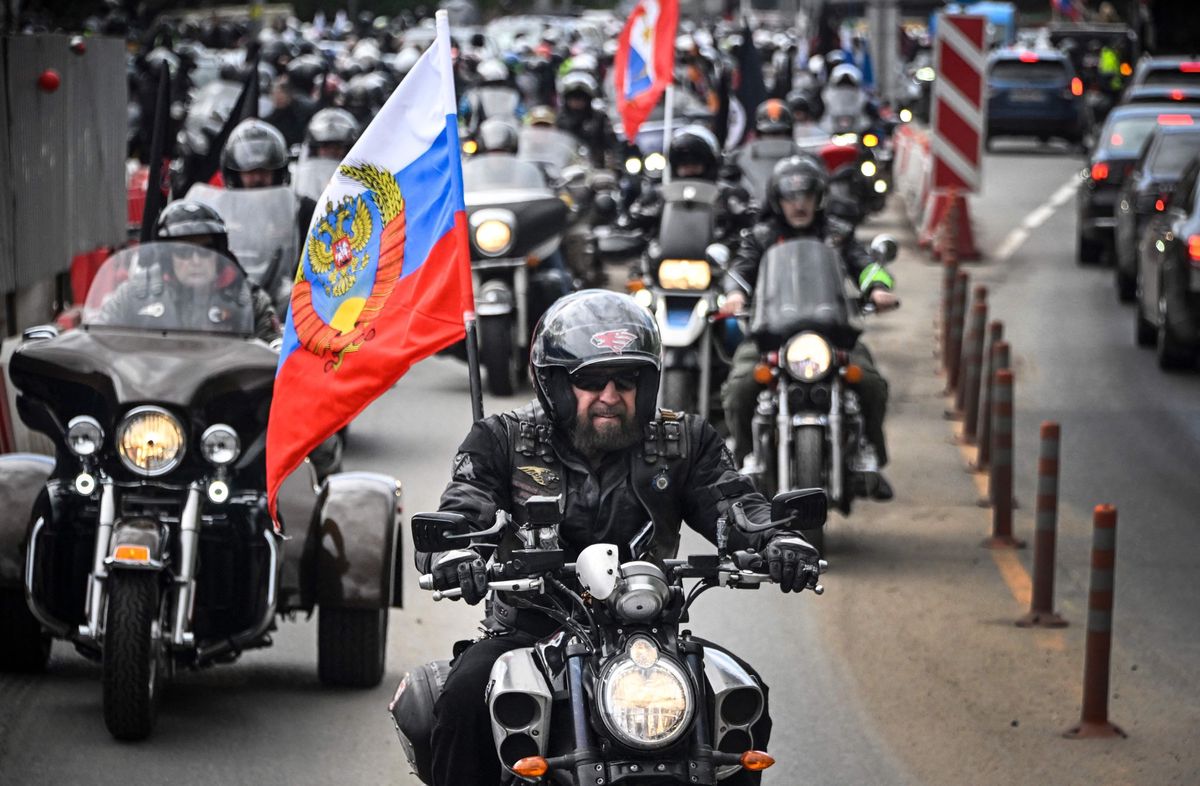 Russia: "Patriotic" Rally of Pro-Putin Bikers