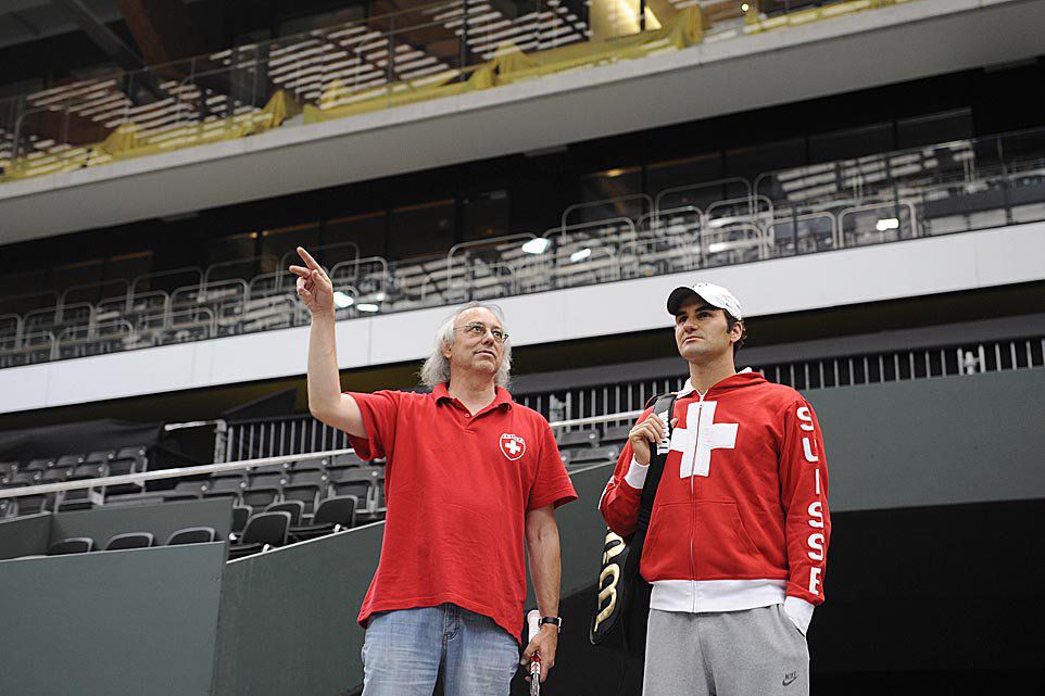 Roger Federer vor leeren Rängen | Der Bund