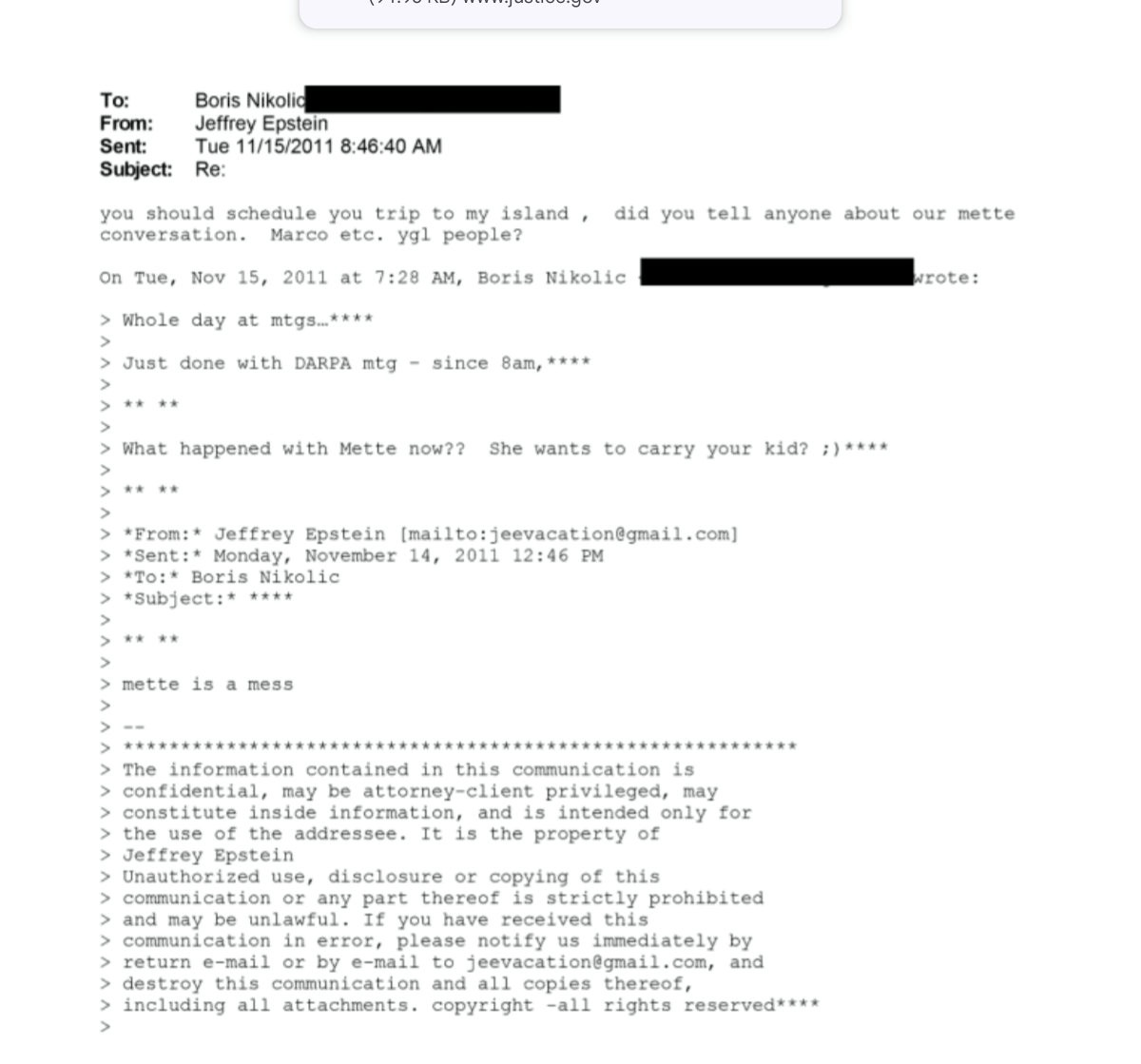 Jeffrey Epstein: Intime Mails mit Prinzessin Mette-Marit enthüllt