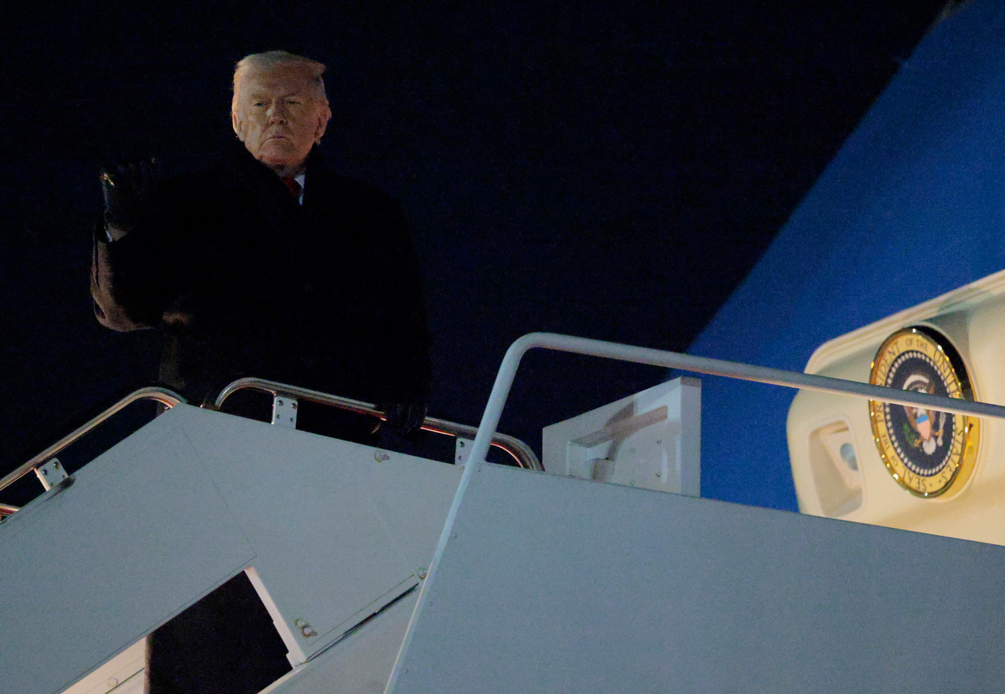 Trump am WEF in Davos: Brand im Kongresszentrum