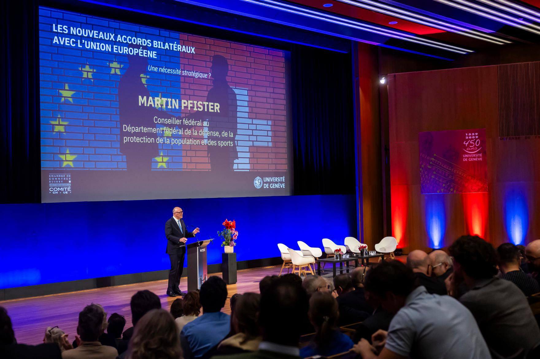 Martin Pfister zu EU-Deal und Unterbruch seiner Rede