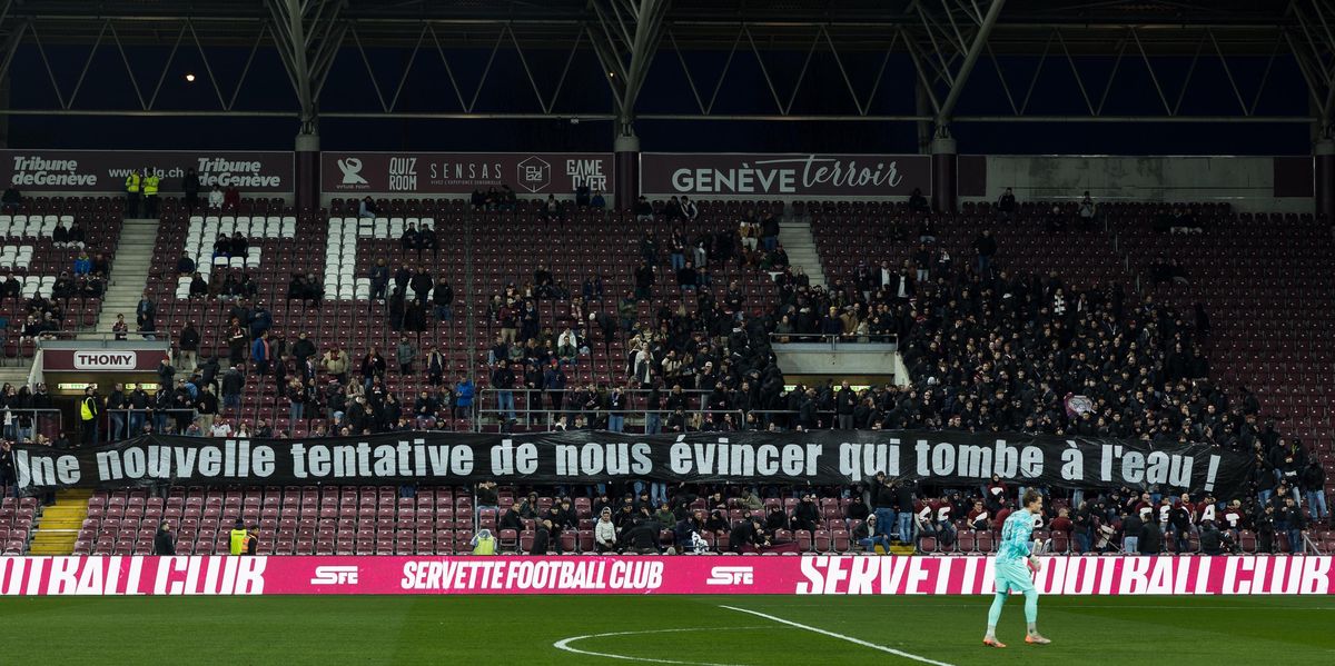 Football: les ultras de Servette bien présents au Stade de Genève