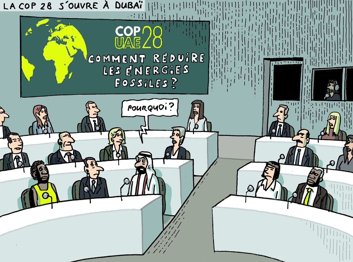 Dessin du 30 novembre: Début de la COP 28 à Dubai | Tribune de Genève
