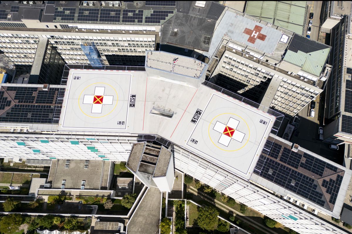 Genève: l’hélistation des HUG double ses aires d’atterrissage | Tribune ...