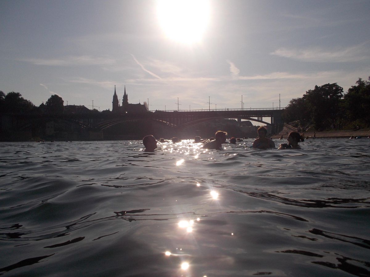 Ohne Sprung – mit Begleitung: So schwimmen Sie richtig Rhein | Basler ...