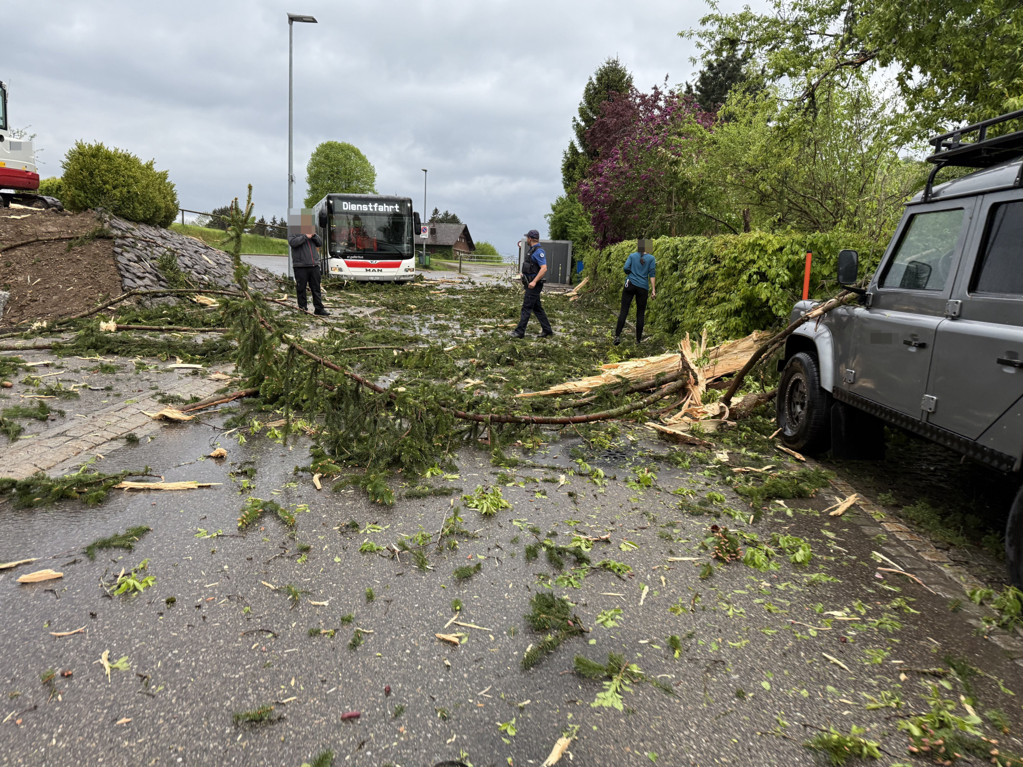 Saint-Gall: la foudre frappe sème le chaos dans un quartier