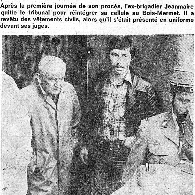 Le 15 juin 1977: jugé, l’ex-brigadier Jeanmaire passe aux aveux | 24 heures