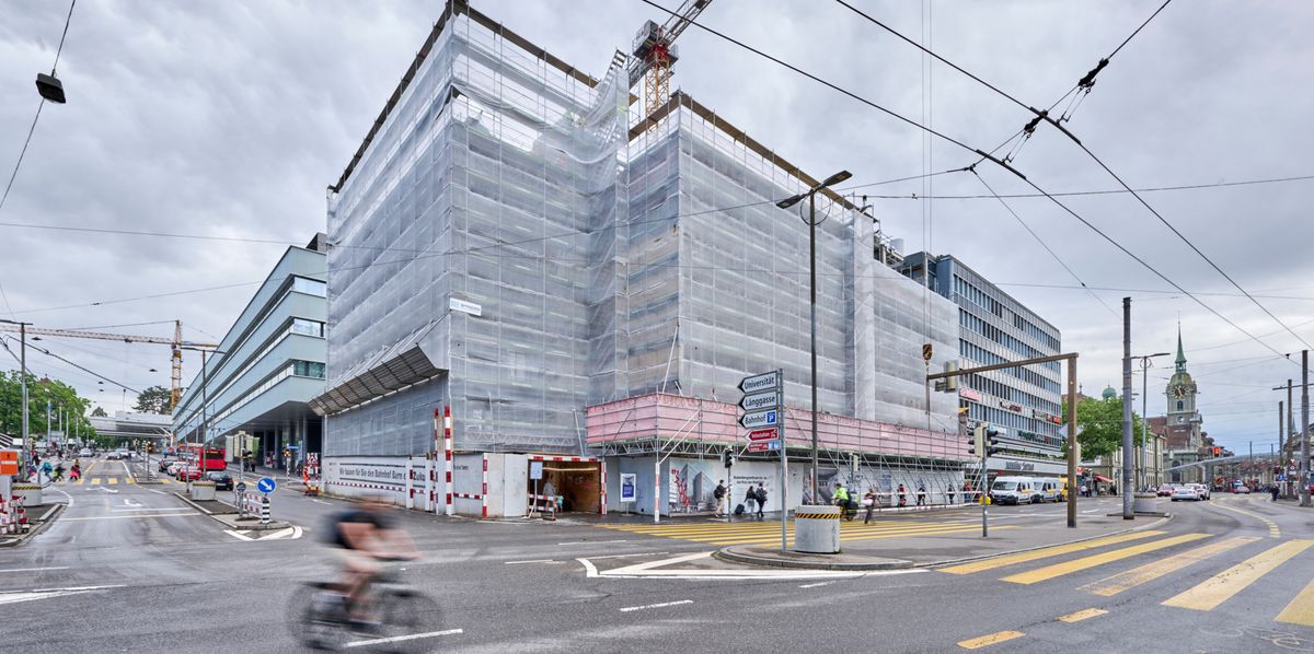 Baustelle Bahnhof Bern: Am Bubenbergplatz entsteht der neue Eingang ...