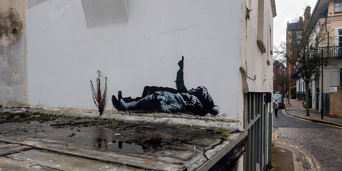 Londres: Banksy a-t-il dévoilé un ou deux nouveaux pochoirs?