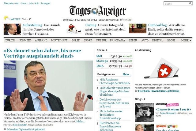 Tages-Anzeiger Online: Erstmals mehr als 2 Millionen Unique Clients pro ...