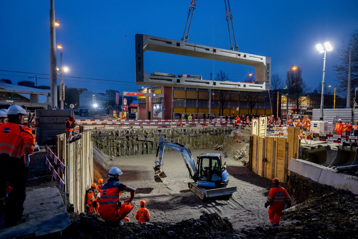 Le futur lit de la Drize se construit aux Acacias | Tribune de Genève