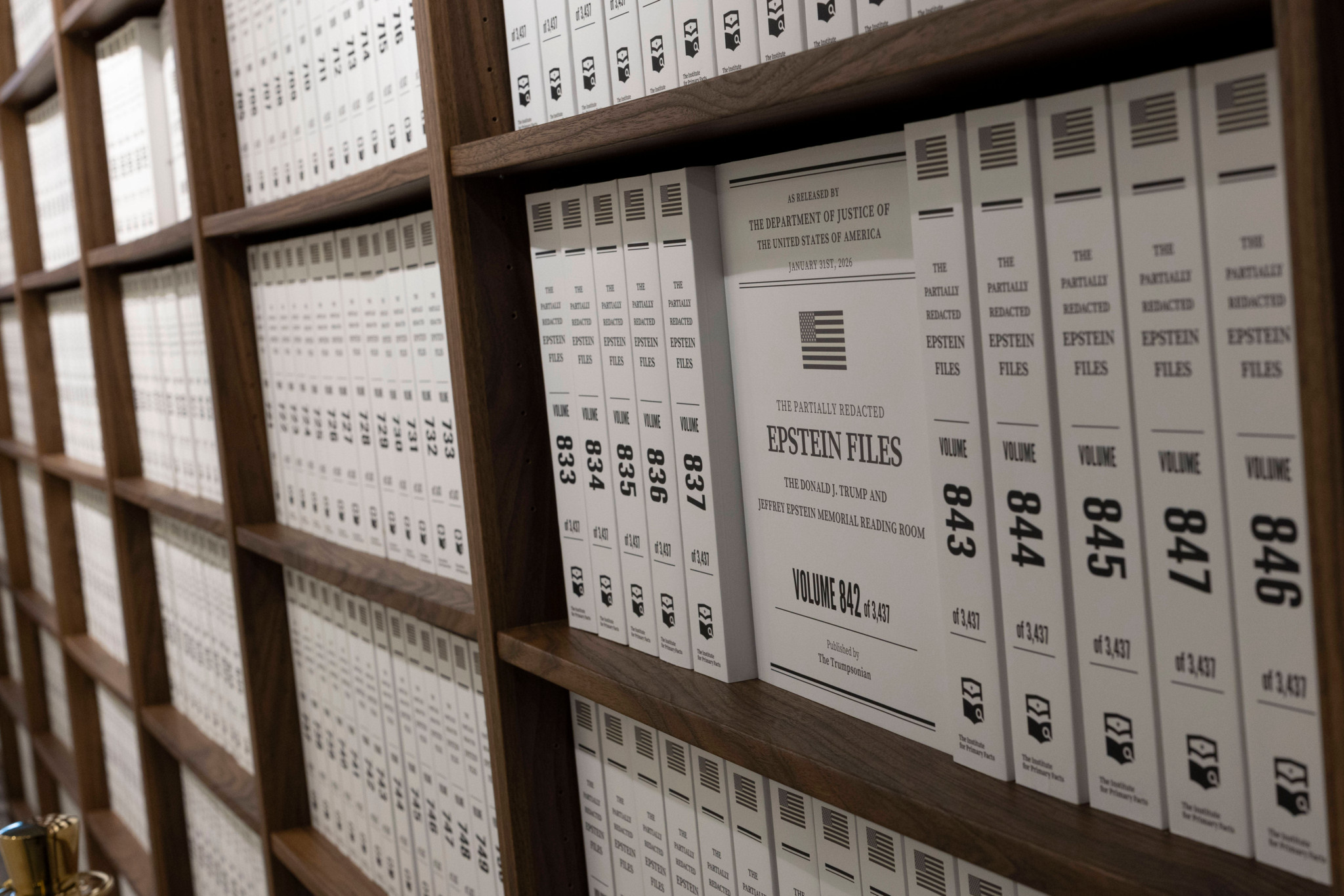 Epstein: une bibliothèque éphémère expose le dossier à New York