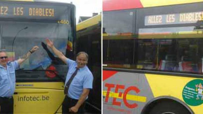 Euro 2016 – Les bus belges à fond derrière les Diables - L'essentiel