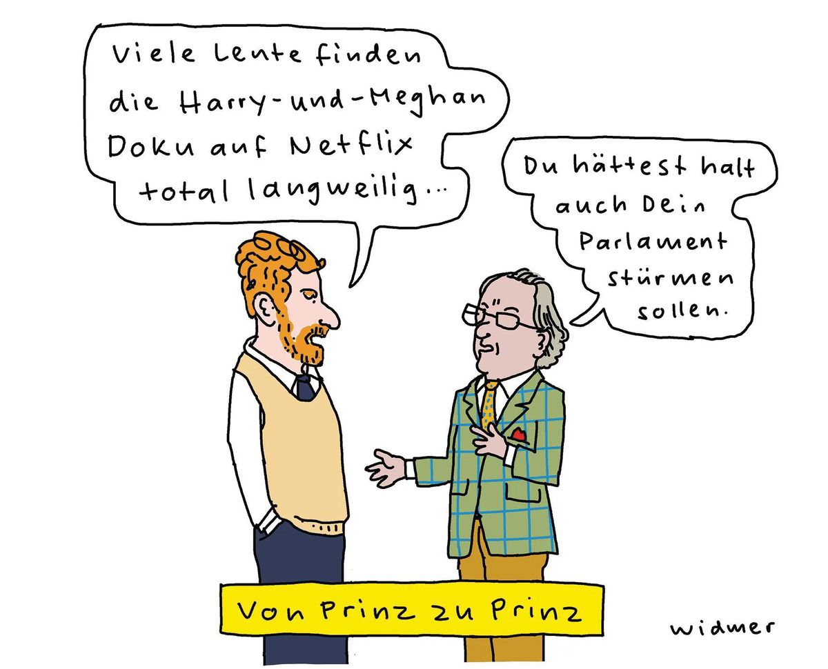 2022 in der Karikatur: «Ich gebe gern kindliche Antworten auf ernste ...