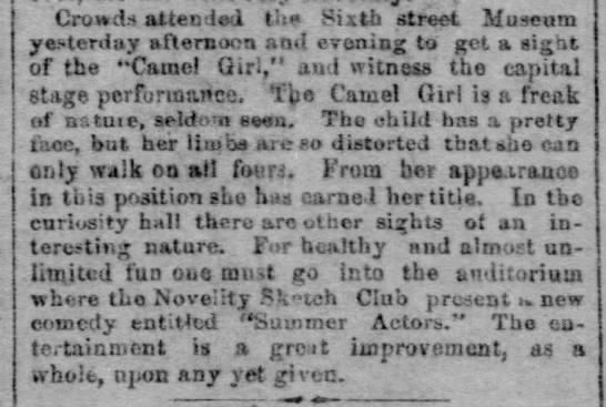 Ella Harper: Das Mädchen, das sie Camel Girl nannten - L'essentiel