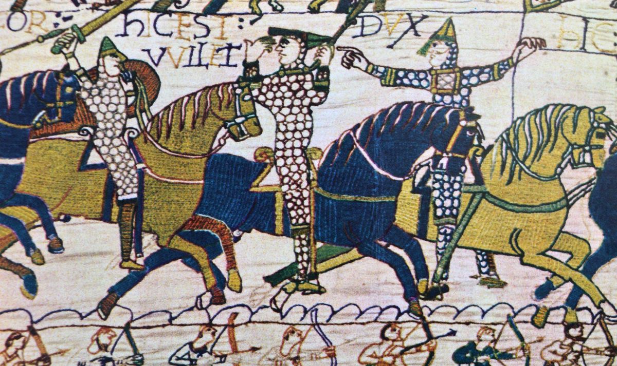 Fragment des Teppichs von Bayeux in Deutschland entdeckt