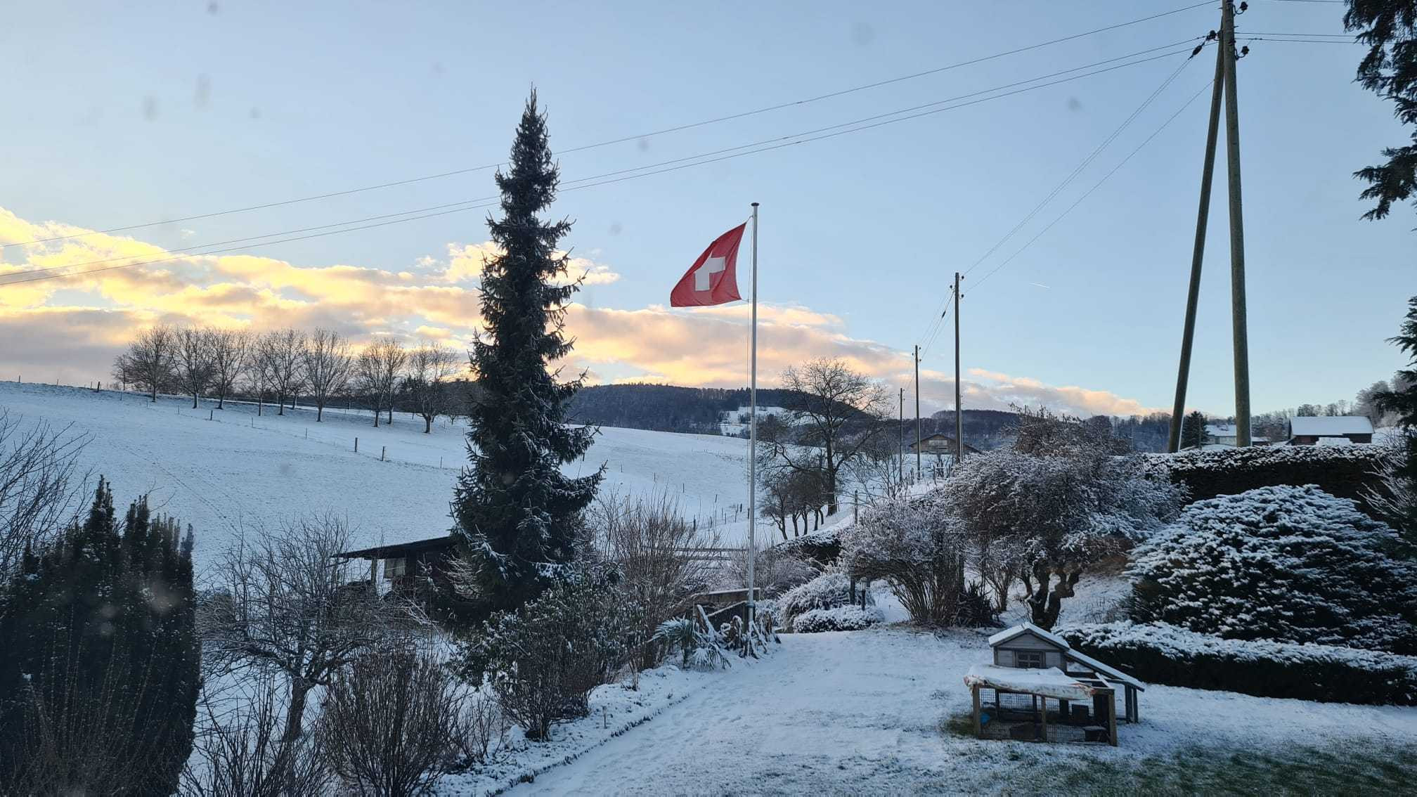 Erster Schnee in der Region Basel gefallen