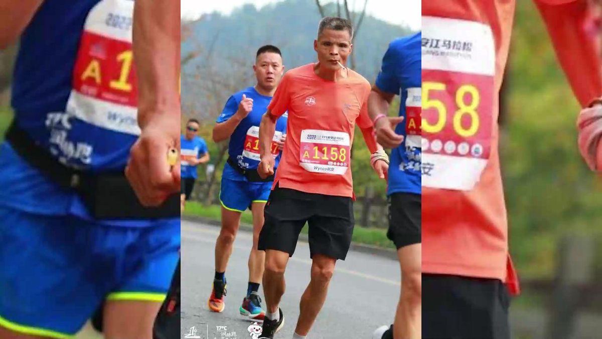 Il court des marathons en fumant tout du long - L'essentiel