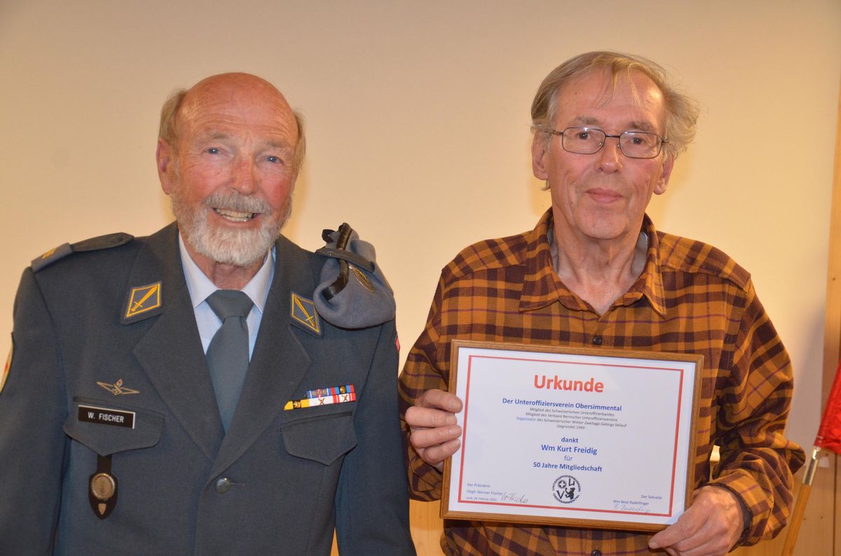 Unteroffiziersverein Obersimmental: Das sportliche Engagement überwiegt ...